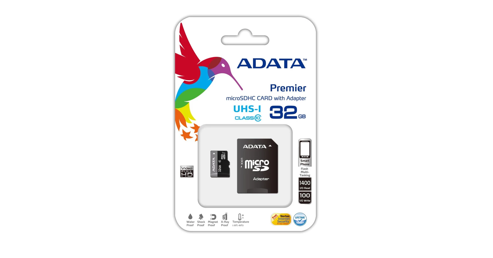 ADATA PREMIER MICRO SDHC + ADAPTER 32GB CL10 UHS-I U1 (80 MB/s olvasási sebesség)